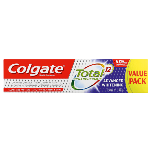 Colgate Total Komple Ağız Sağlığı Gelişmiş Beyazlık Diş Macunu 150 ML